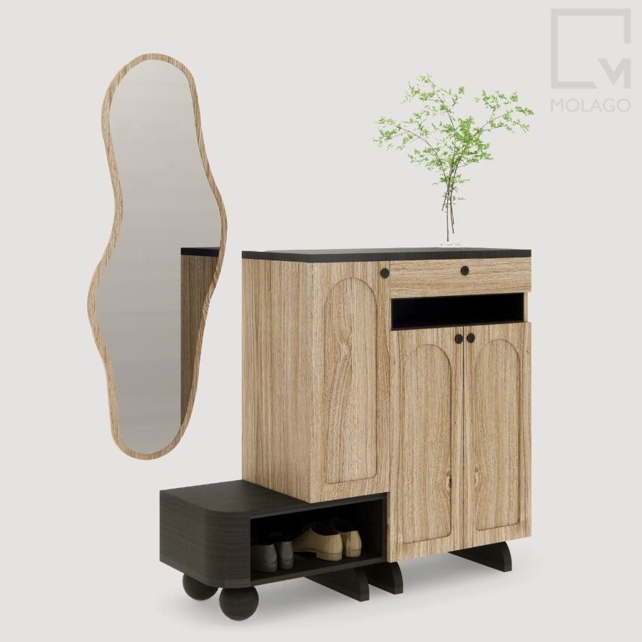 Bộ tủ giày 3 Món - CB001 Rattan|Molago