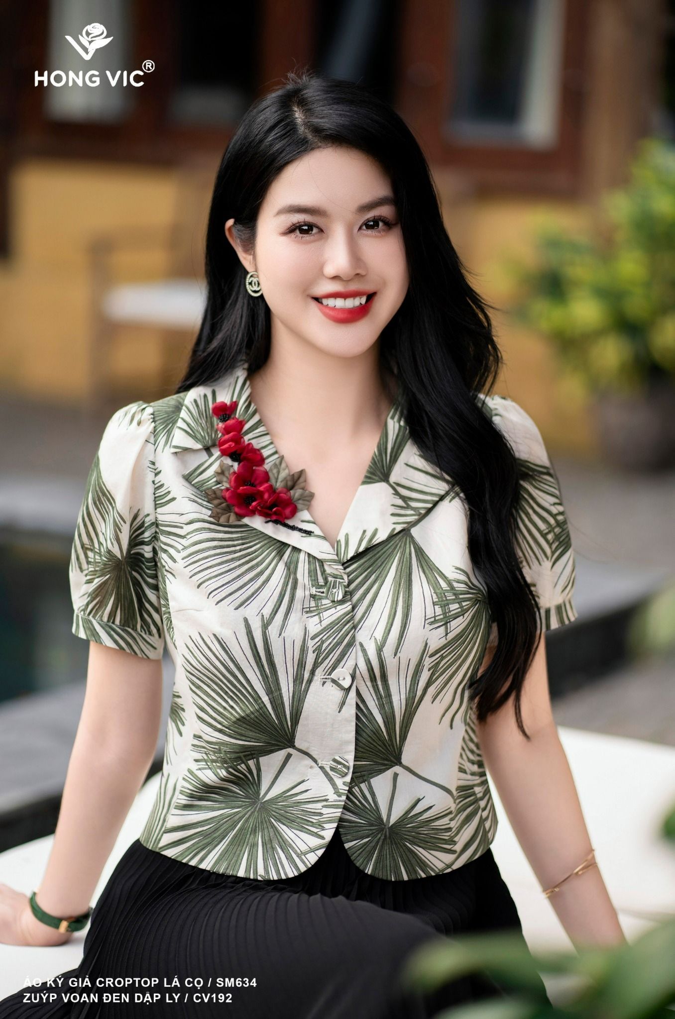 Zuýp voan đen dập ly CV192 – hongvicfashion