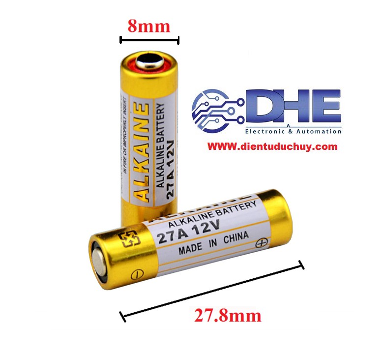 PIN 12V-23A, 12V-27A DÙNG CHO REMOTE CỬA CUỐN, REMOTE XE MÁY, Ô TÔ , T ...