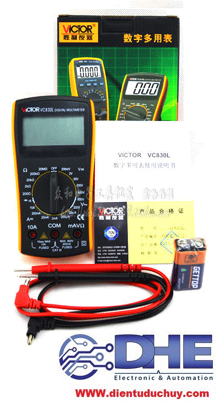 VC830L VOM Đồng hồ đo đa năng kỹ thuật số VICTOR – LINH KIỆN ĐIỆN TỬ ...