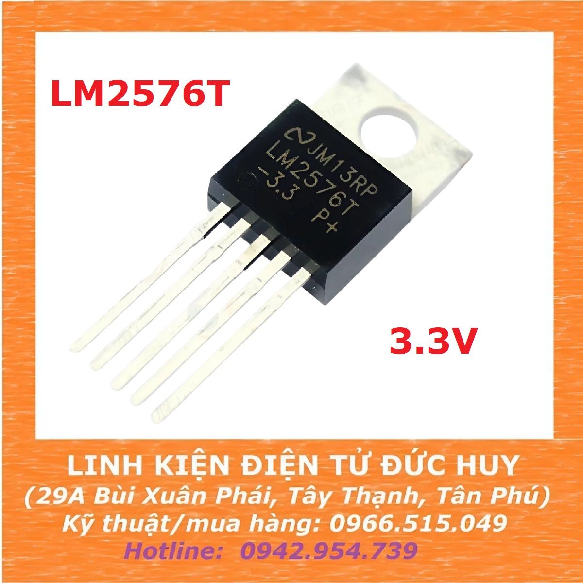 LM2576T 3.3V -T0-220 – LINH KIỆN ĐIỆN TỬ ĐỨC HUY (29A BÙI XUÂN PHÁI)