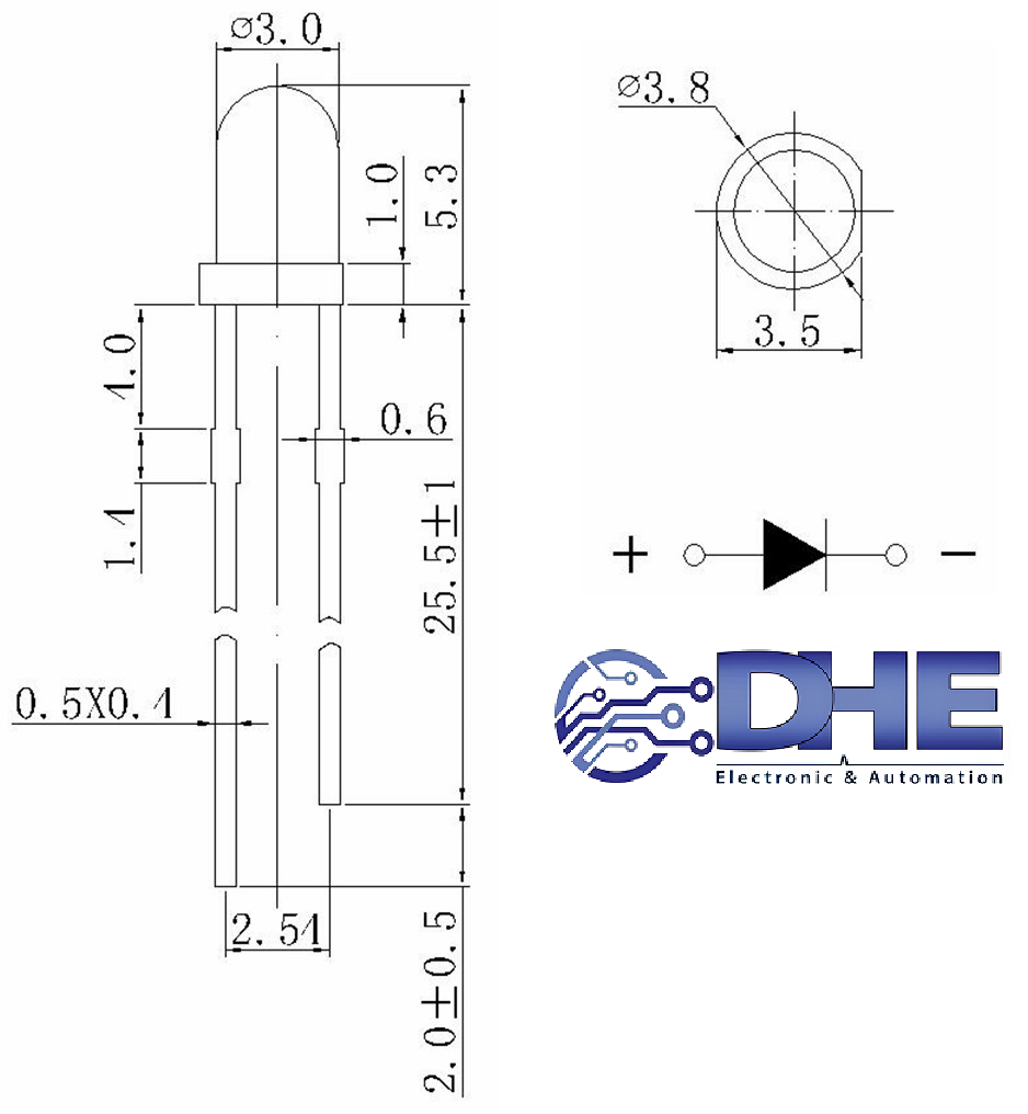 (10 CON) LED 3MM NHIỀU MÀU SẮC – LINH KIỆN ĐIỆN TỬ ĐỨC HUY (29A BÙI ...