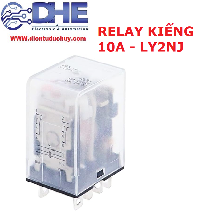 RELAY KIẾNG, TRUNG GIAN 8 CHÂN, 24VDC 10A, LY2N – LINH KIỆN ĐIỆN TỬ ĐỨC HUY (29A BÙI XUÂN PHÁI)