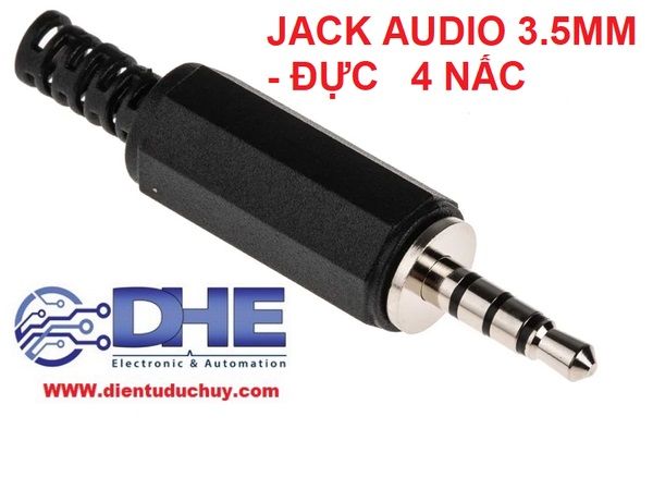 JACK AUDIO 3.5mm ĐỰC, 4 NẤC – LINH KIỆN ĐIỆN TỬ ĐỨC HUY (29A BÙI XUÂN PHÁI)