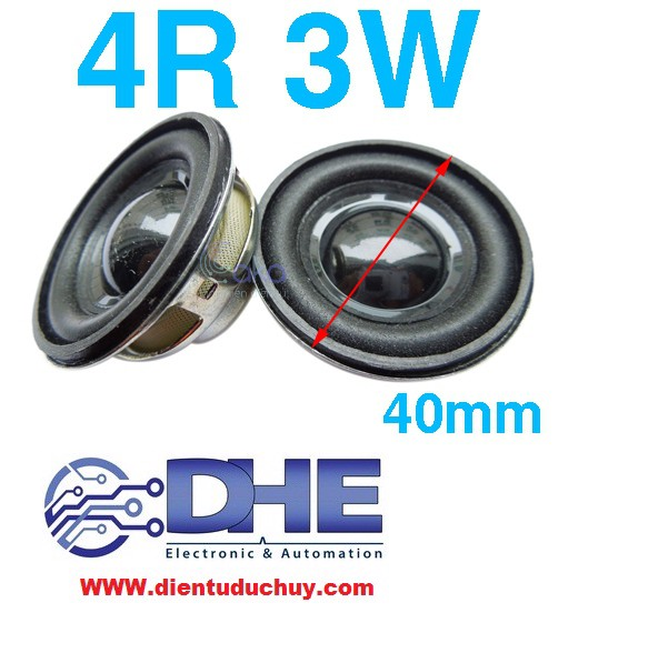 LOA 4OHM 3W (4R3W) - ĐƯỜNG KÍNH 40MM – LINH KIỆN ĐIỆN TỬ ĐỨC HUY (29A BÙI XUÂN PHÁI)