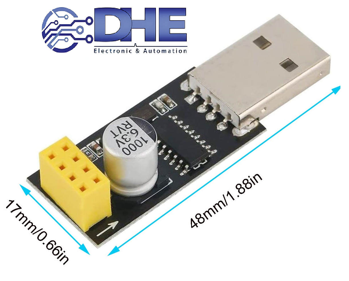 USB ADAPTER 8266 WIFI (MẠCH GIAO TIẾP MÁY TÍNH CHO WIFI ESP8266, ESP 0 ...