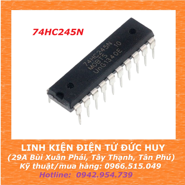 74HC245N (IC đệm dữ liệu 2 chiều, khóa trạng thái Output) – LINH KIỆN ...