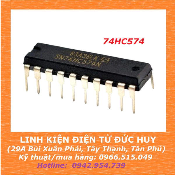 IC 74HC574N – LINH KIỆN ĐIỆN TỬ ĐỨC HUY (29A BÙI XUÂN PHÁI)