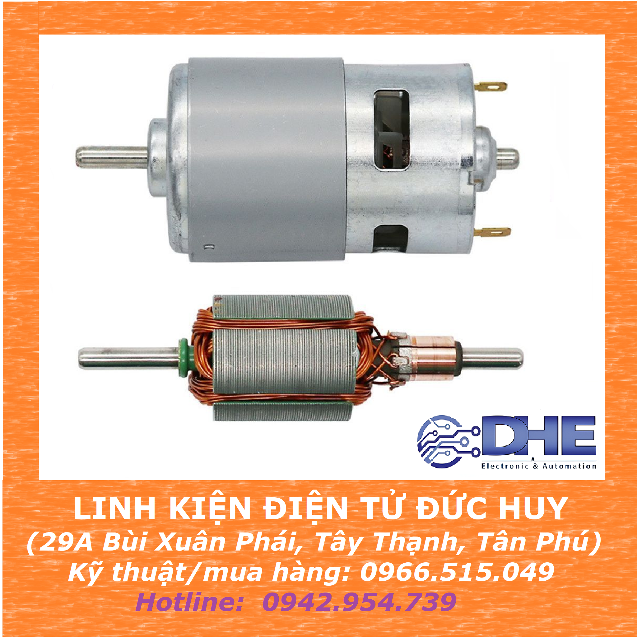 MOTOR 775 CÔNG SUẤT TỐI ĐA 150W, ĐIỆN ÁP 12V-24V, DÒNG TẢI 6A – LINH ...