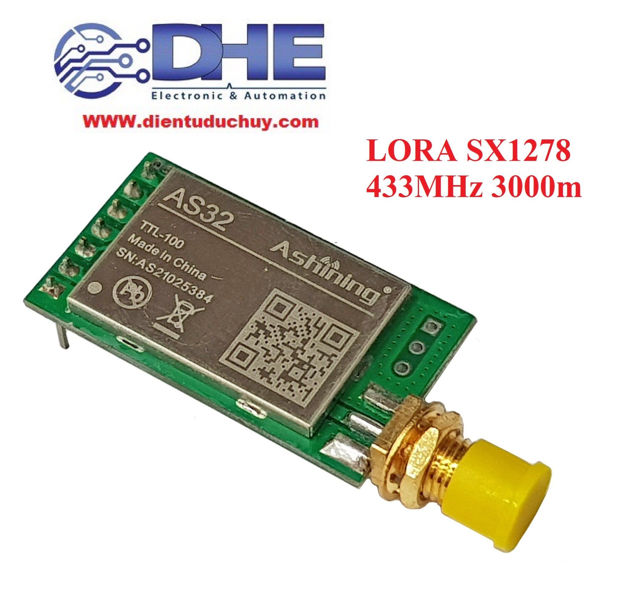 AS32 LORA SX1278 433MHZ 3000M UART – LINH KIỆN ĐIỆN TỬ ĐỨC HUY (29A BÙI ...