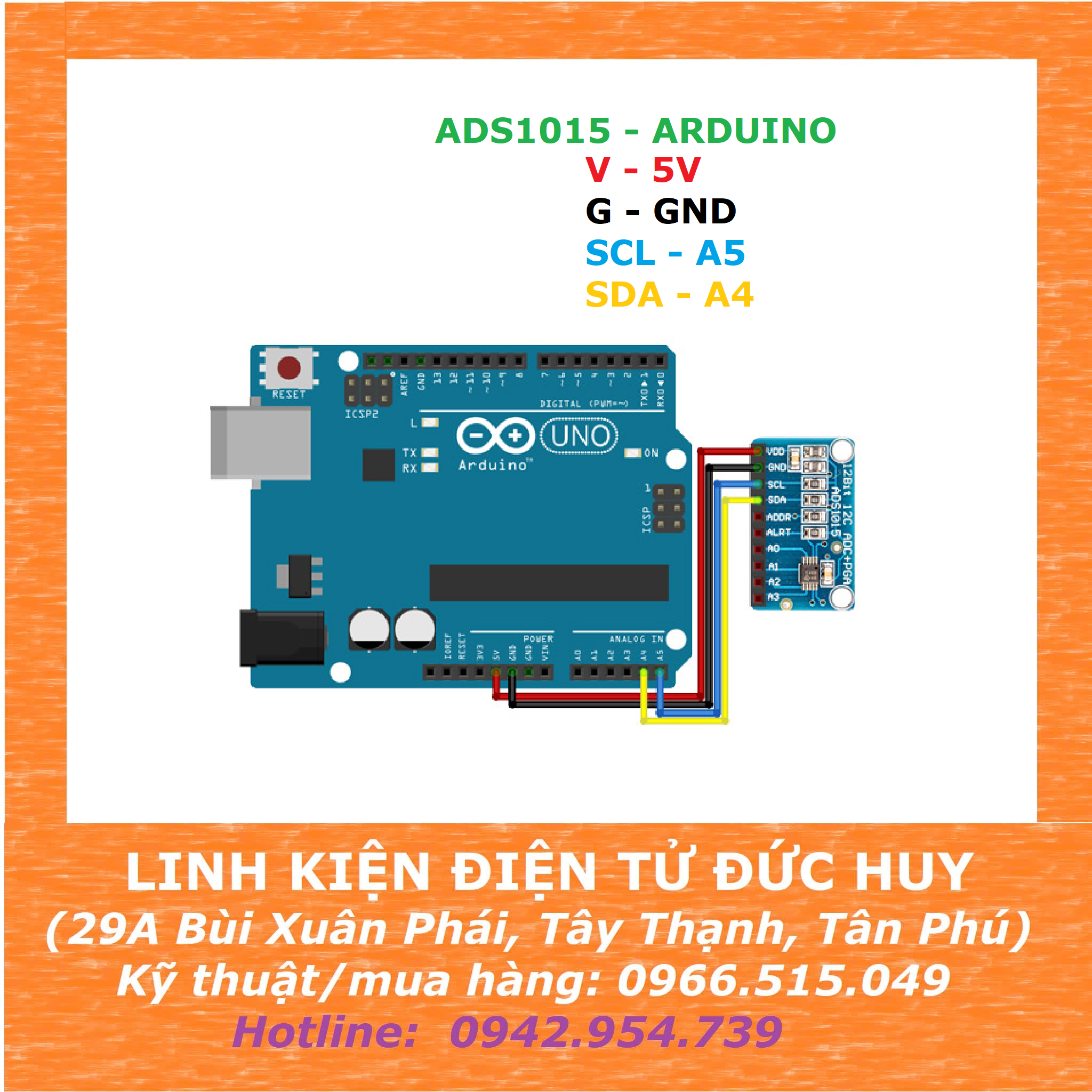 ADS1015 MẠCH CHUYỂN ĐỔI ANALOG 12BIT – LINH KIỆN ĐIỆN TỬ ĐỨC HUY (29A BÙI XUÂN PHÁI)