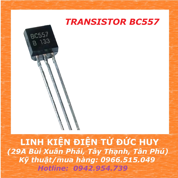 TRANSISTOR BC557 – LINH KIỆN ĐIỆN TỬ ĐỨC HUY (29A BÙI XUÂN PHÁI)