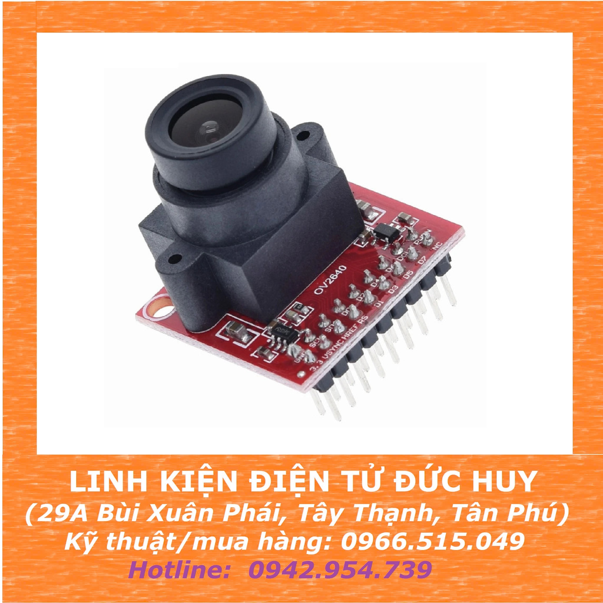 MODULE CAMERA OV2640 2MP, 1600 x 1200Px XỬ LÝ ẢNH CHO ARDUINO – LINH ...