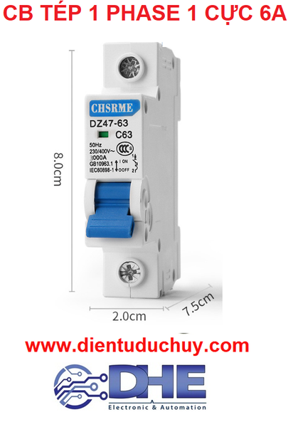 CB KHỐI 1 PHASE 1 CỰC, 6A – LINH KIỆN ĐIỆN TỬ ĐỨC HUY (29A BÙI XUÂN PHÁI)