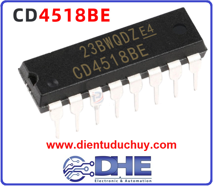 IC CD4518BE, DIP 16 – LINH KIỆN ĐIỆN TỬ ĐỨC HUY (29A BÙI XUÂN PHÁI)