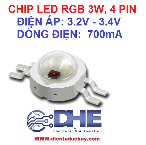 Chip Led RGB 1.5W, 6 pin – LINH KIỆN ĐIỆN TỬ ĐỨC HUY (29A BÙI XUÂN PHÁI)