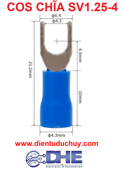 BỊCH COS CHĨA (50C) - 3.2MM – LINH KIỆN ĐIỆN TỬ ĐỨC HUY (29A BÙI XUÂN PHÁI)