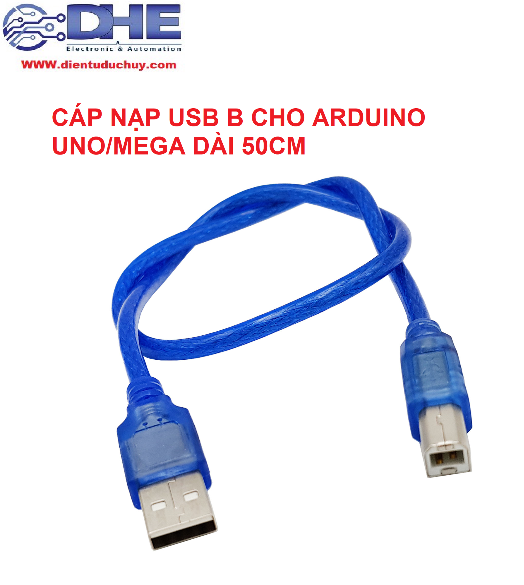 CÁP NẠP USB B CHO ARDUINO UNO/MEGA DÀI 1 MÉT – LINH KIỆN ĐIỆN TỬ ĐỨC ...