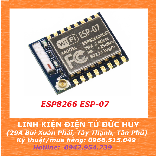 ESP07 ESP8266MOD WiFi MODULE – LINH KIỆN ĐIỆN TỬ ĐỨC HUY (29A BÙI XUÂN ...
