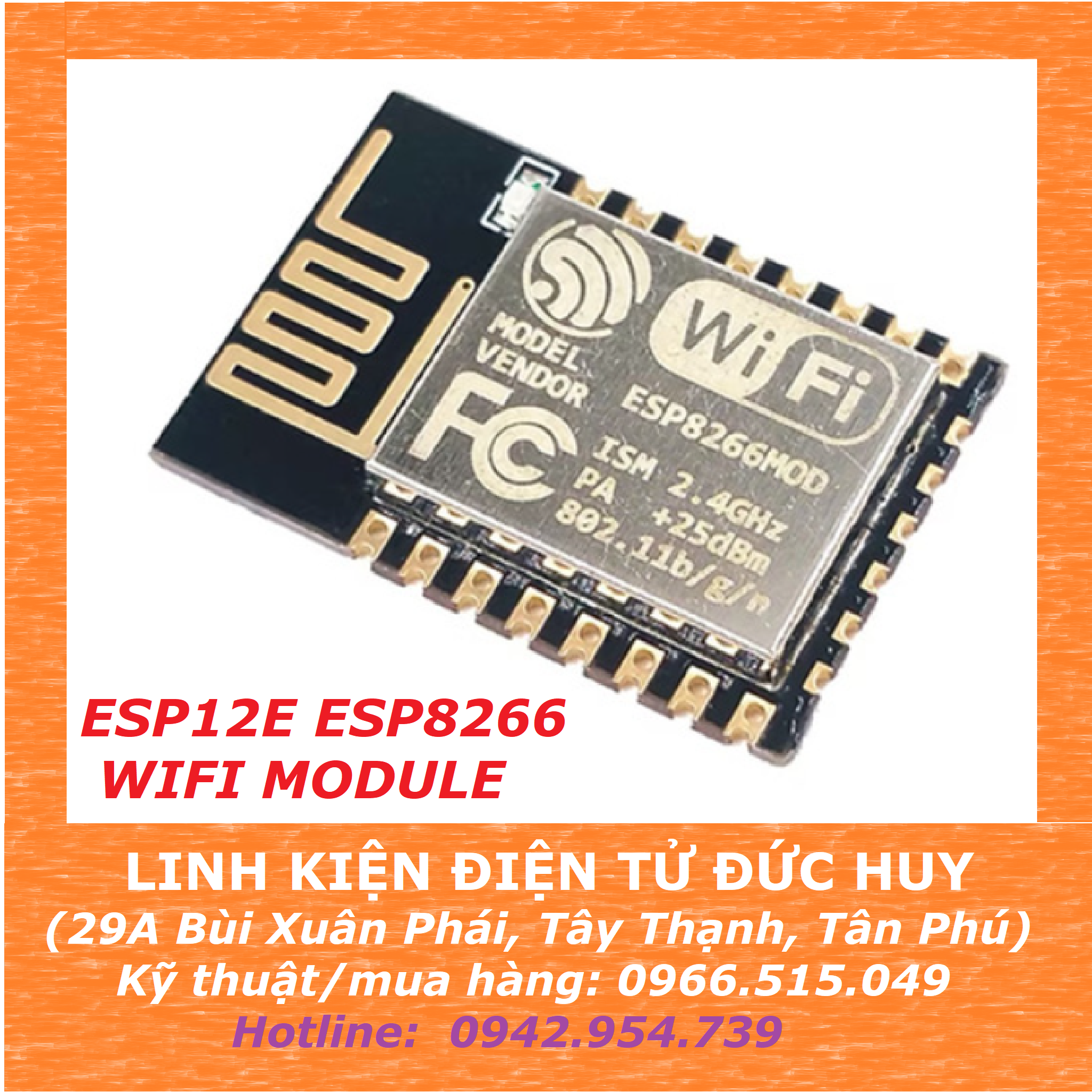 MODULE THU PHÁT TRUYỀN NHẬN WIFI ESP-12E ESP8266 – LINH KIỆN ĐIỆN TỬ ...