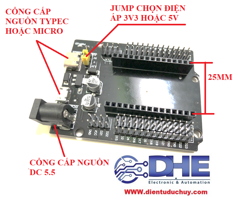 BREAKOUT ĐẾ ESP32 - LOẠI 30 CHÂN – LINH KIỆN ĐIỆN TỬ ĐỨC HUY (29A BÙI ...