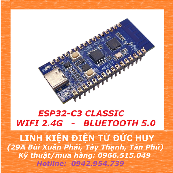 ESP32 C3 development board WIFI 2.4G Bluetooth 5.0 – LINH KIỆN ĐIỆN TỬ ...