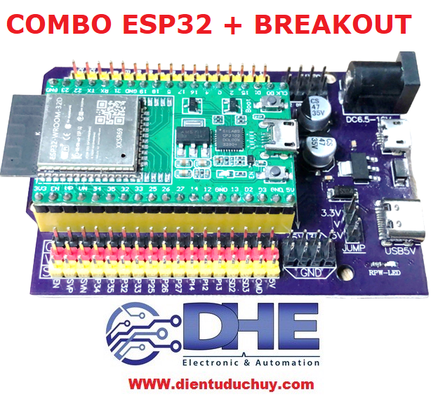 ESP32- DEVKITC WROOM 32D 38P - CP2102 - MICRO USB – LINH KIỆN ĐIỆN TỬ ...