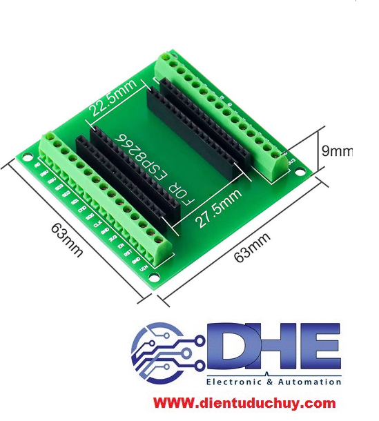 BREAKOUT ESP8266 (ĐẾ RA CHÂN ESP8266) – LINH KIỆN ĐIỆN TỬ ĐỨC HUY (29A ...