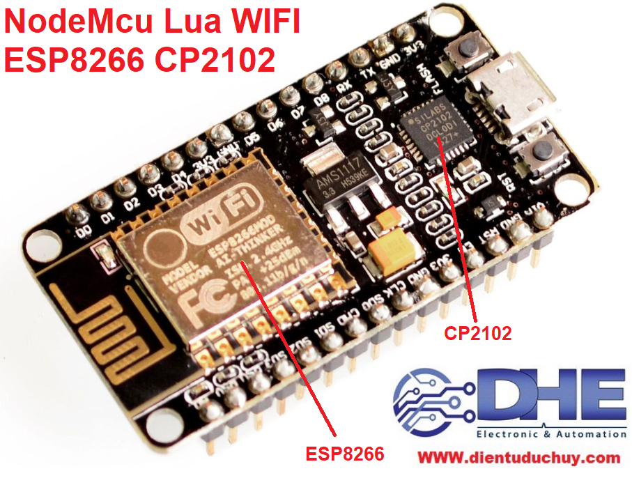 NodeMcu Lua WIFI ESP8266 CP2102 – LINH KIỆN ĐIỆN TỬ ĐỨC HUY (29A BÙI XUÂN PHÁI)