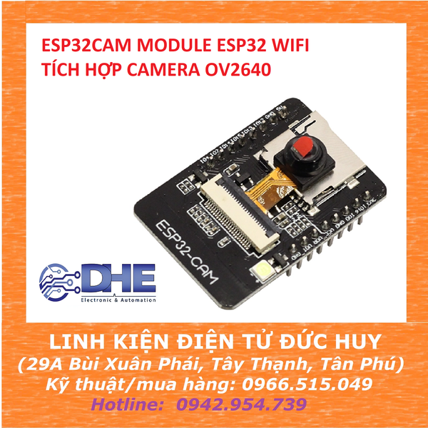 ESP32CAM MODULE ESP32 WIFI TÍCH HỢP CAMERA (BAO GỒM OV2640) – LINH KIỆN ...