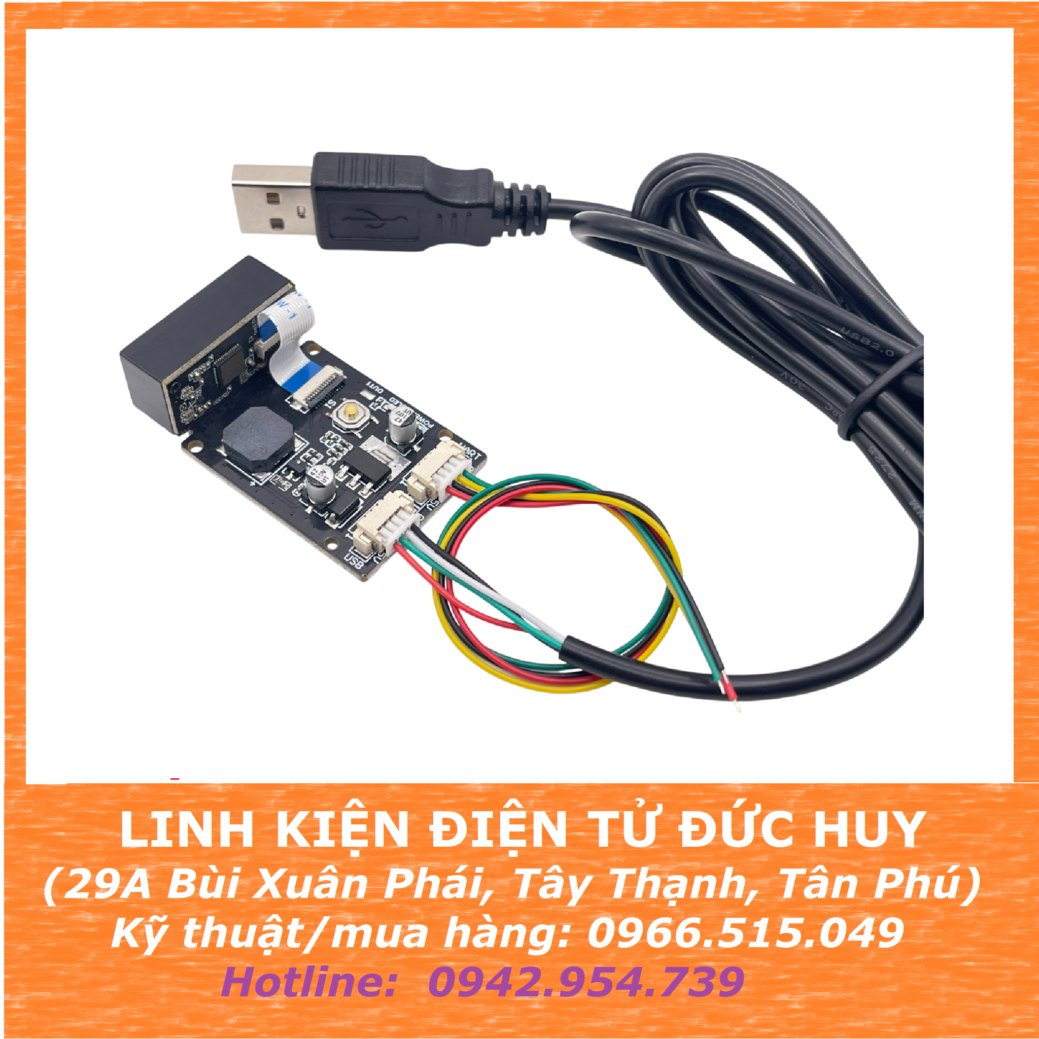 GM865 Module Barcode reader quét mã vạch QR 1D 2D (tương thích với loạ ...