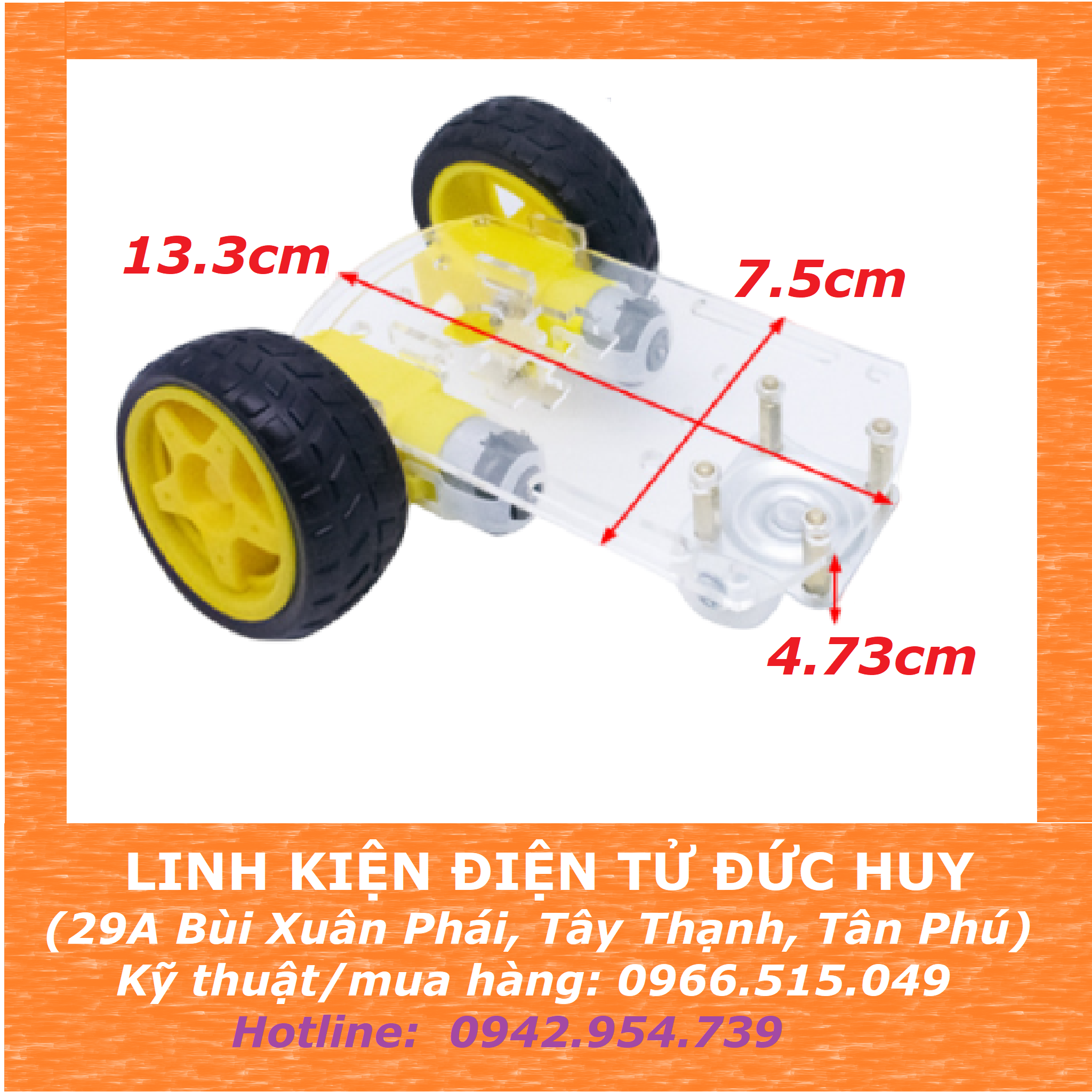 BỘ KHUNG XE ROBOT 3 BÁNH 2WD MICA, ĐẦY ĐỦ PHỤ KIỆN – LINH KIỆN ĐIỆN TỬ ...