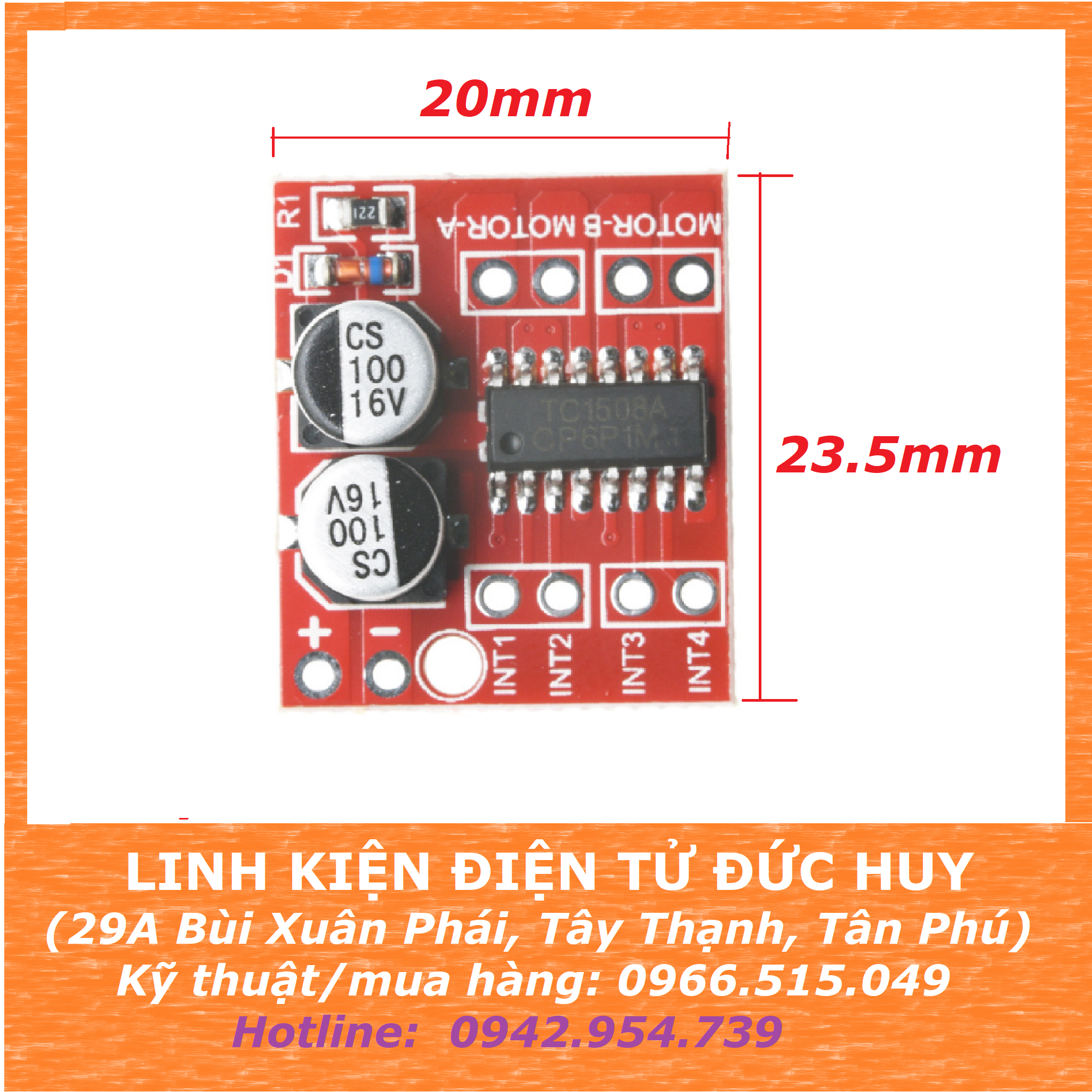 Mạch cầu H điều khiển 2 động cơ DC L298 mini – LINH KIỆN ĐIỆN TỬ ĐỨC ...