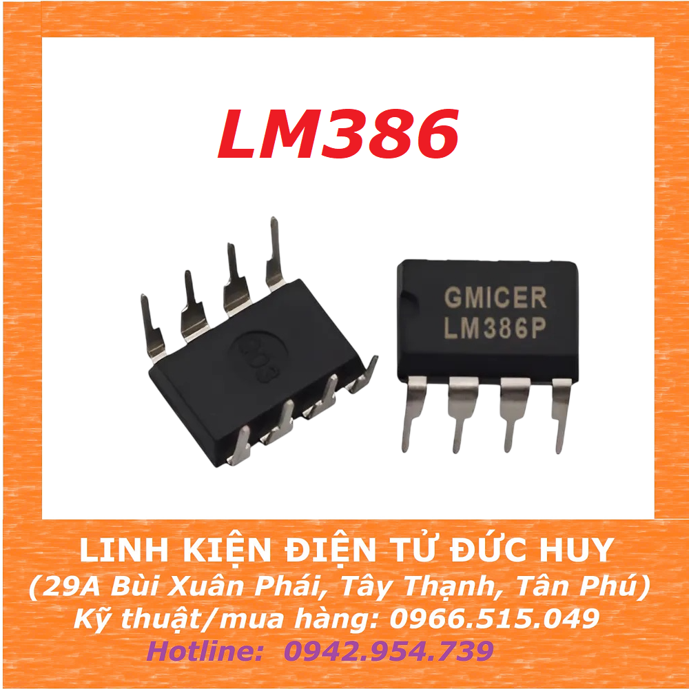 LM386 – LINH KIỆN ĐIỆN TỬ ĐỨC HUY (29A BÙI XUÂN PHÁI)