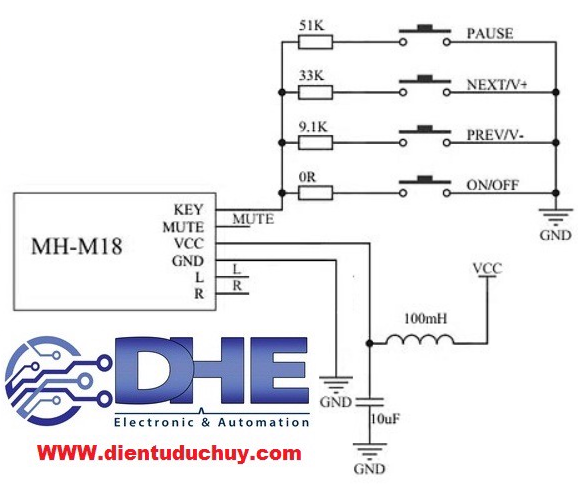 MH M18 MODULE MẠCH ÂM THANH BLUETOOTH 4.2 – LINH KIỆN ĐIỆN TỬ ĐỨC HUY ...