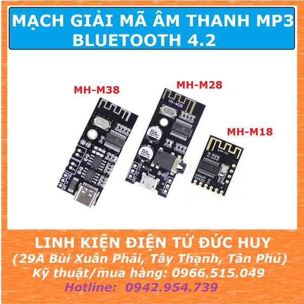 MH-M18 M28 M38 MODULE TRUYỀN DỮ LIỆU ÂM THANH QUA BLUETOOTH 4.2 – LINH ...