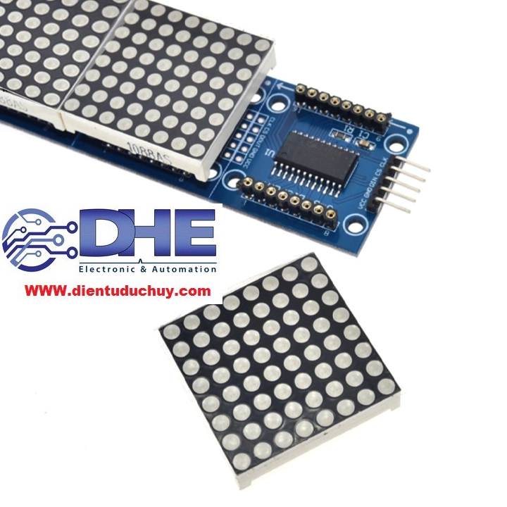 MODULE LED MA TRẬN 8 x 8 - MAX7219 - LOẠI 2 SỐ MÀU ĐỎ – LINH KIỆN ĐIỆN TỬ ĐỨC HUY (29A BÙI XUÂN ...