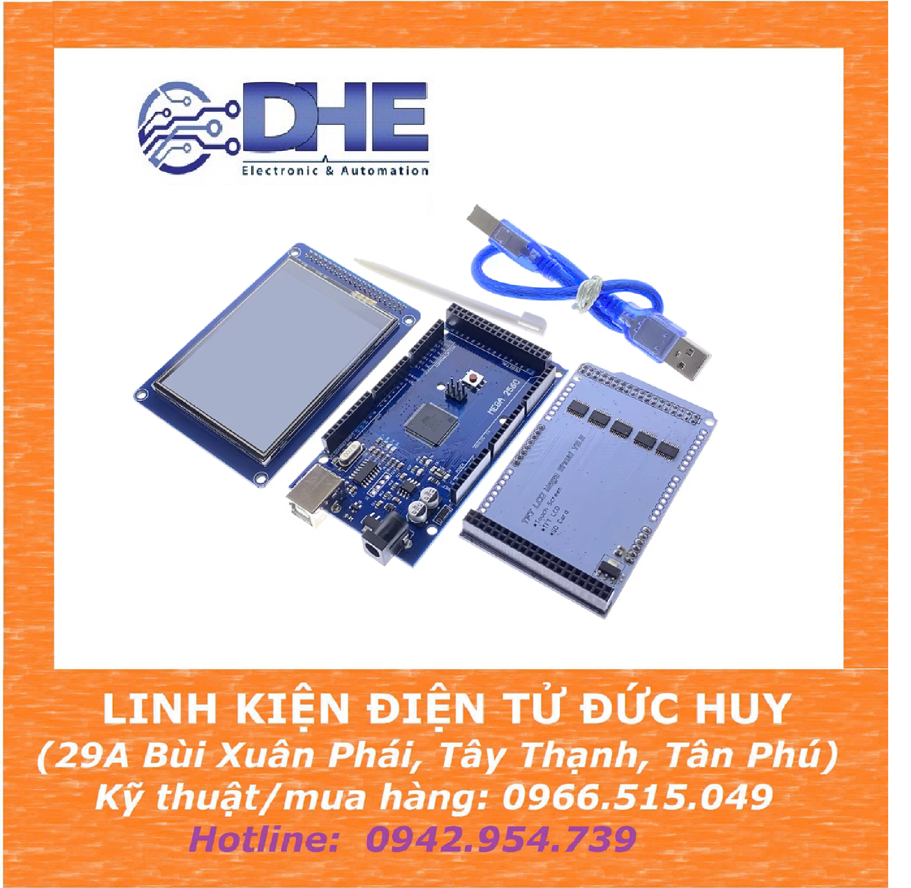 TFT LCD MEGA SHIELD V2.2 DÀNH CHO TFT 16 BIT 40 CHÂN – LINH KIỆN ĐIỆN ...
