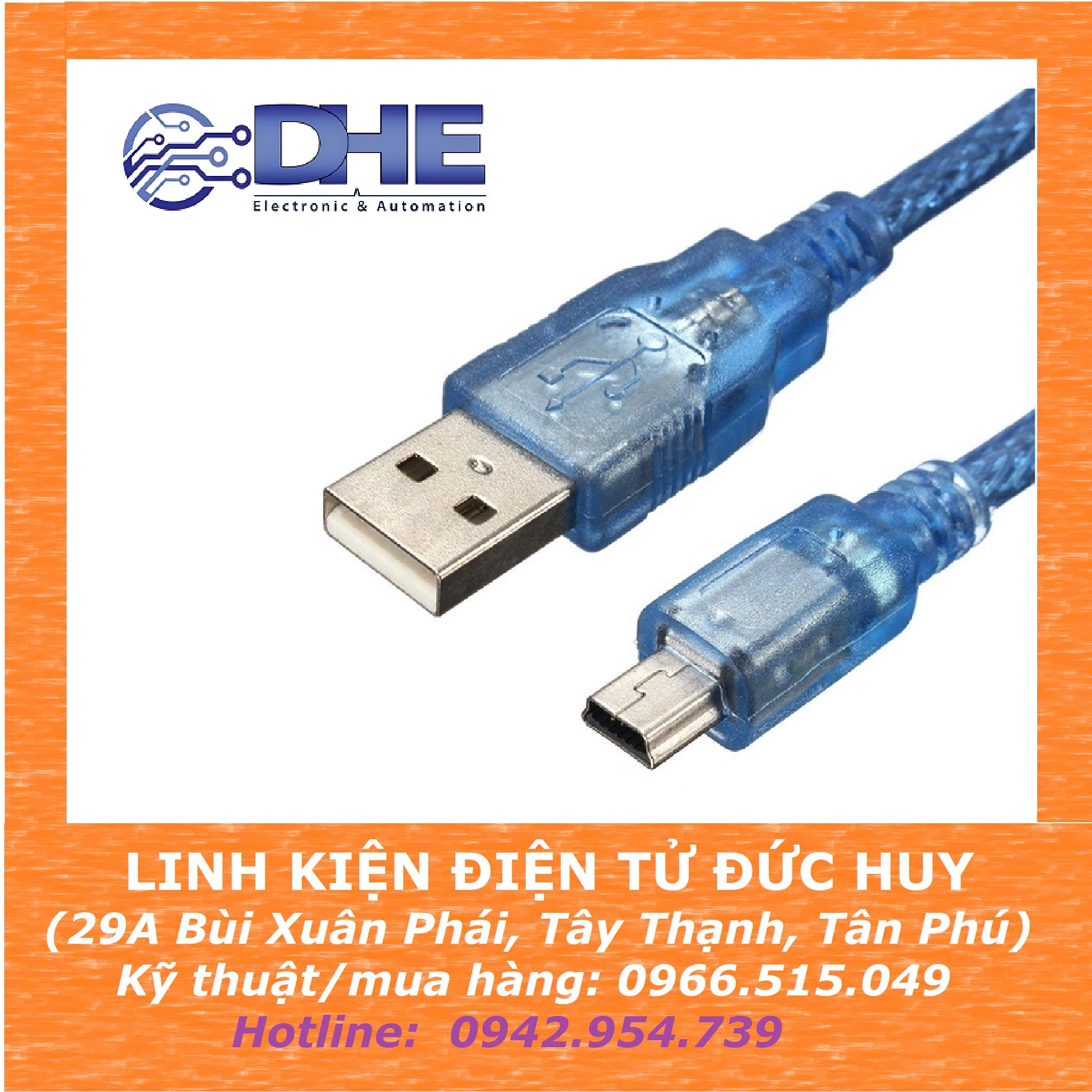 Cáp nạp Arduino Nano USB Mini dài 30cm – LINH KIỆN ĐIỆN TỬ ĐỨC HUY (29A ...
