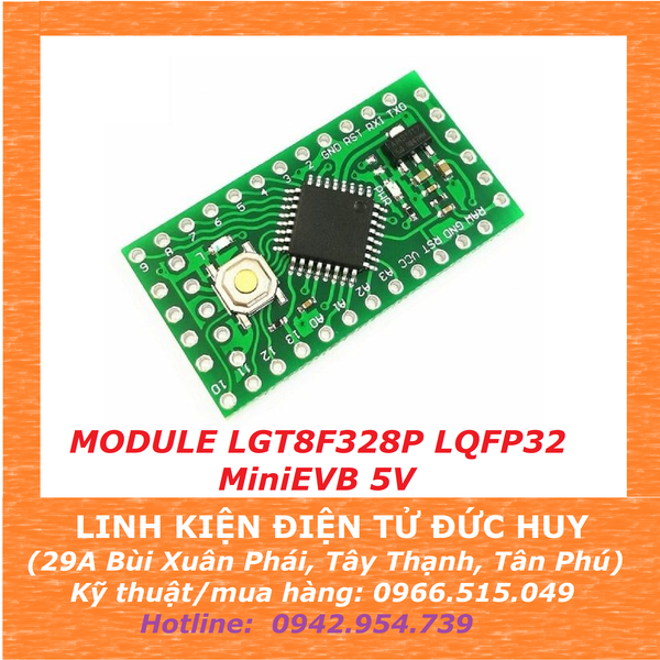 Mạch arduino promini LGT8F328P LQFP32 MiniEVB 5V – LINH KIỆN ĐIỆN TỬ ĐỨC HUY (29A BÙI XUÂN PHÁI)