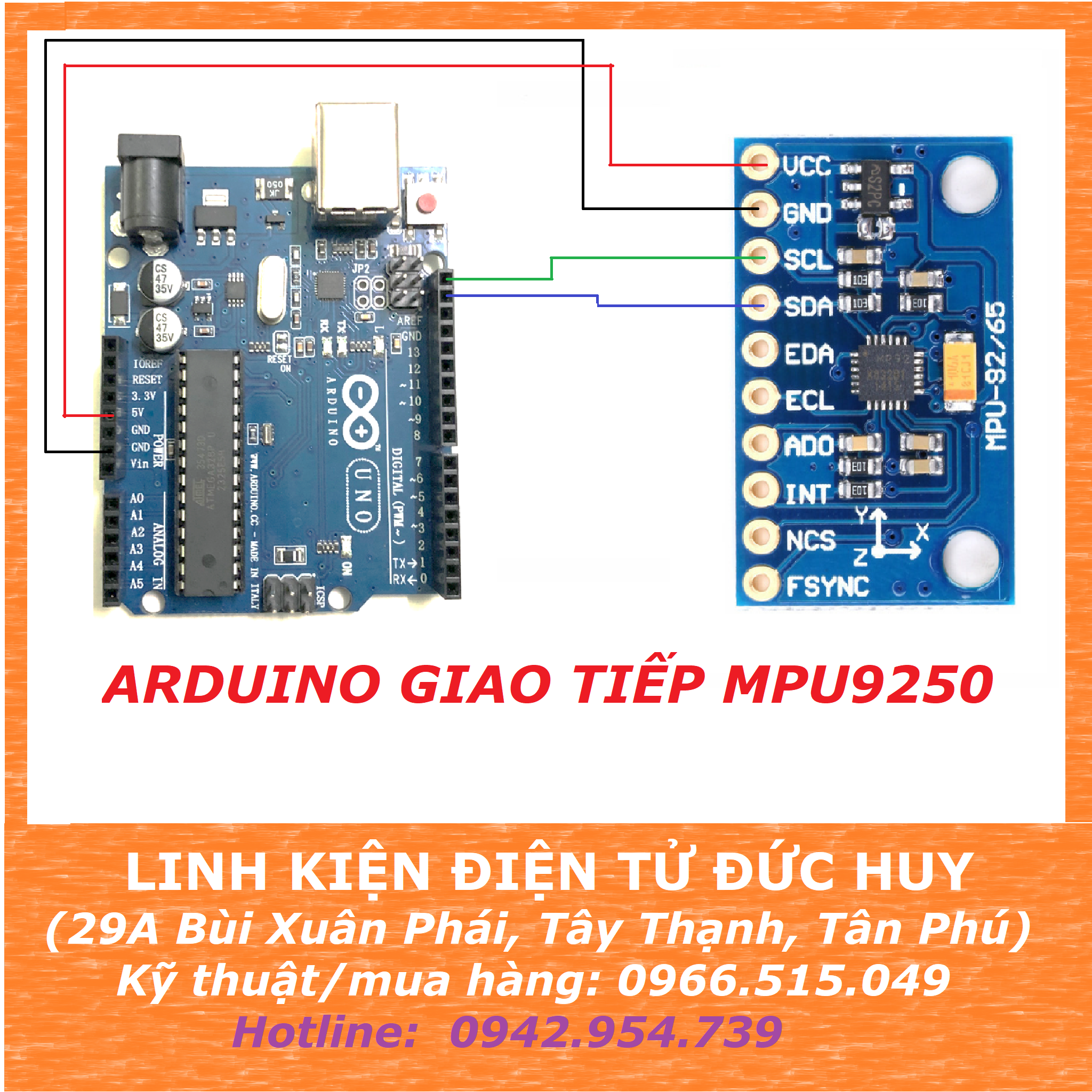 MPU9250 (chính hãng) AK8963 CẢM BIẾN 9 TRỤC 9DOF I2C, SPI – LINH KIỆN ĐIỆN TỬ ĐỨC HUY (29A BÙI ...