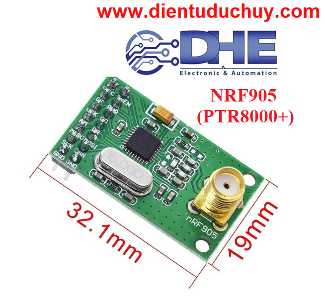 NRF905 (PTR8000+) 433/868/915 MHz, XA 1000M – LINH KIỆN ĐIỆN TỬ ĐỨC HUY (29A BÙI XUÂN PHÁI)