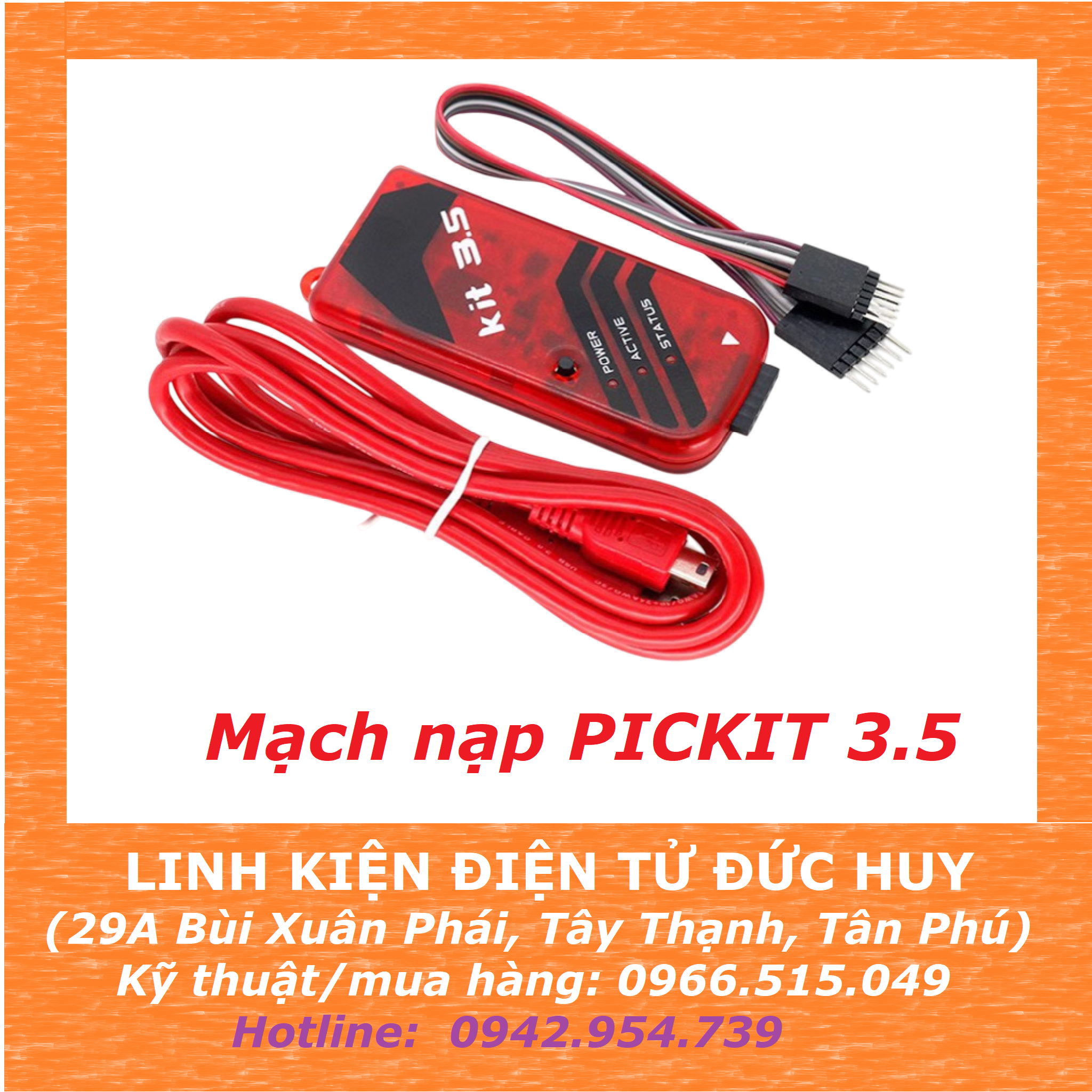 MẠCH NẠP PICKIT 3.5 – LINH KIỆN ĐIỆN TỬ ĐỨC HUY (29A BÙI XUÂN PHÁI)