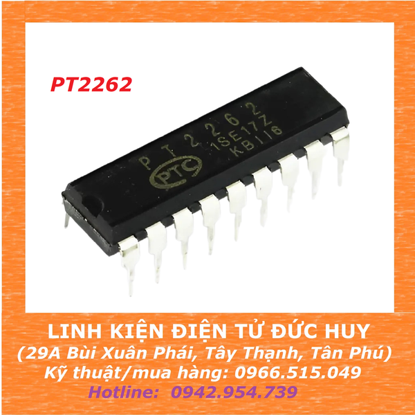 PT2262 – LINH KIỆN ĐIỆN TỬ ĐỨC HUY (29A BÙI XUÂN PHÁI)
