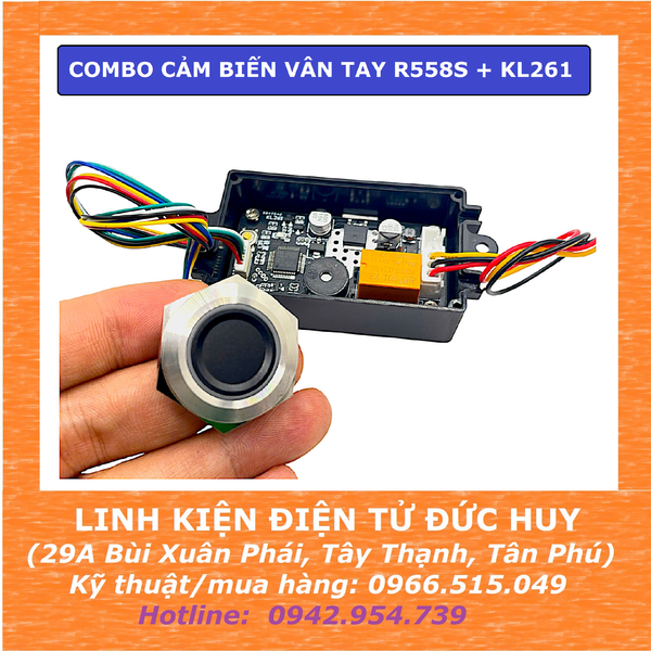 Combo cảm biến vân tay R558 và mạch giải mã KL261 – LINH KIỆN ĐIỆN TỬ ĐỨC HUY (29A BÙI XUÂN PHÁI)