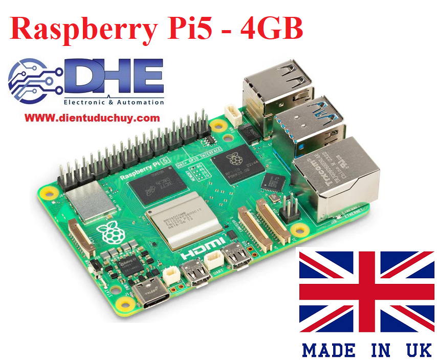MÁY TÍNH NHÚNG RASPBERRY PI 5 - 4GBRAM (CHÍNH HÃNG) – LINH KIỆN ĐIỆN TỬ ...