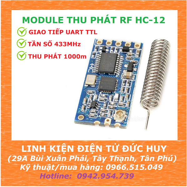 MODULE THU PHÁT RF 433MHZ HC 12 – LINH KIỆN ĐIỆN TỬ ĐỨC HUY (29A BÙI ...