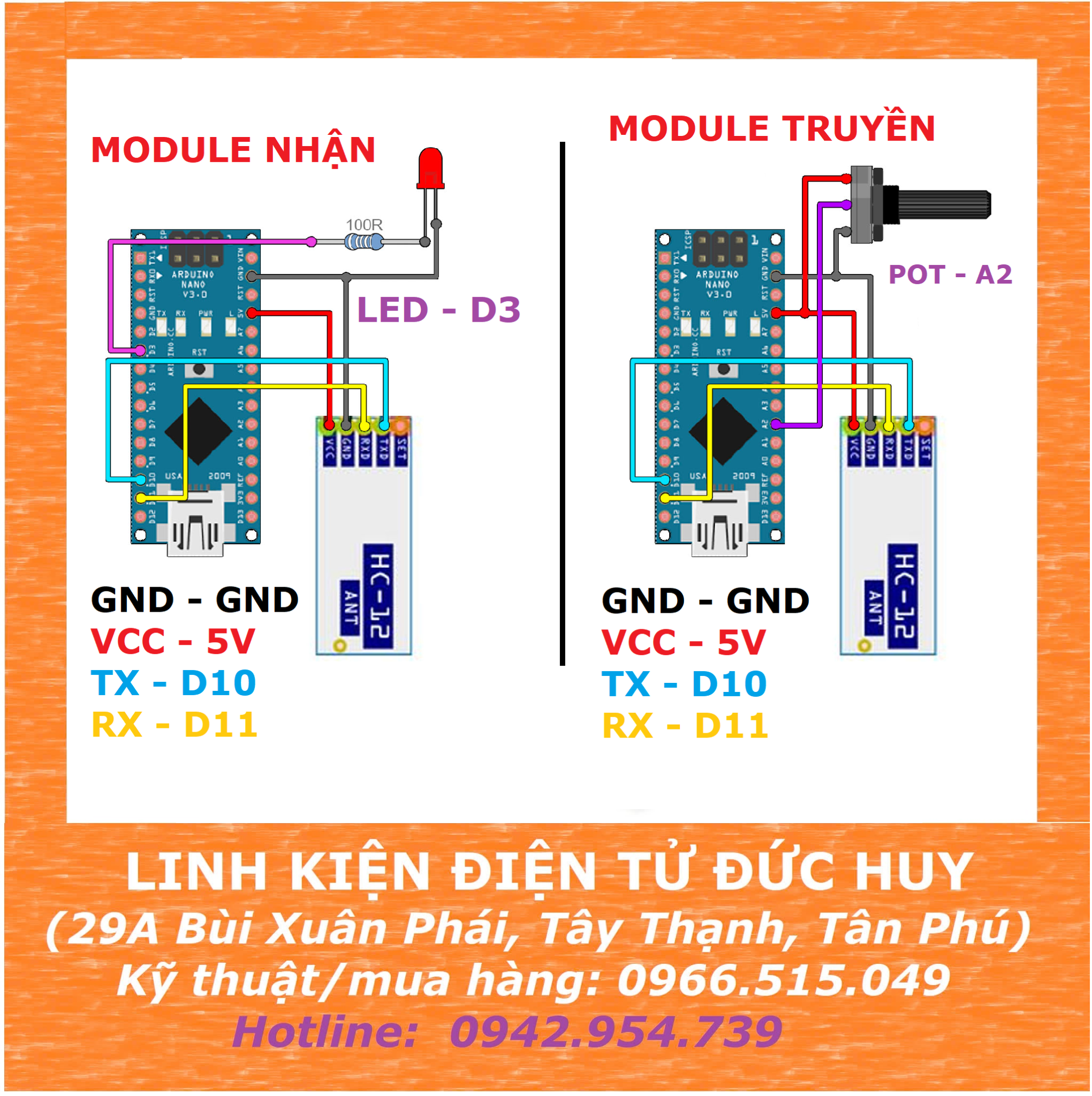 HC12 MODULE THU PHÁT RF 433MHZ HC-12 XA 1000 mét – LINH KIỆN ĐIỆN TỬ ...