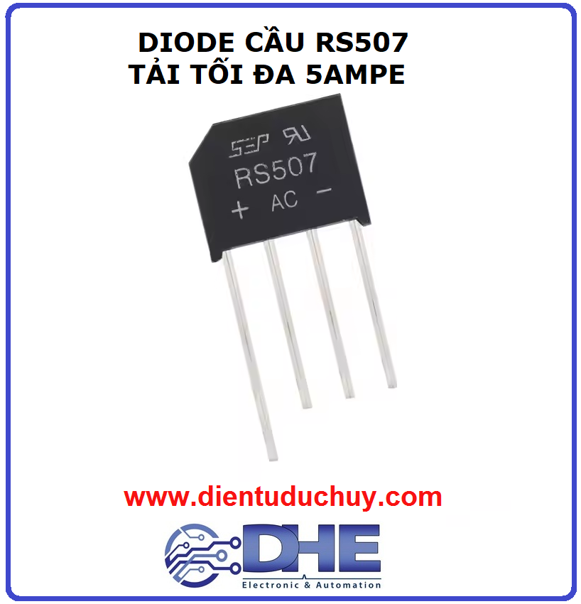 DIODE CẦU 5A 700V RS507 – LINH KIỆN ĐIỆN TỬ ĐỨC HUY (29A BÙI XUÂN PHÁI)