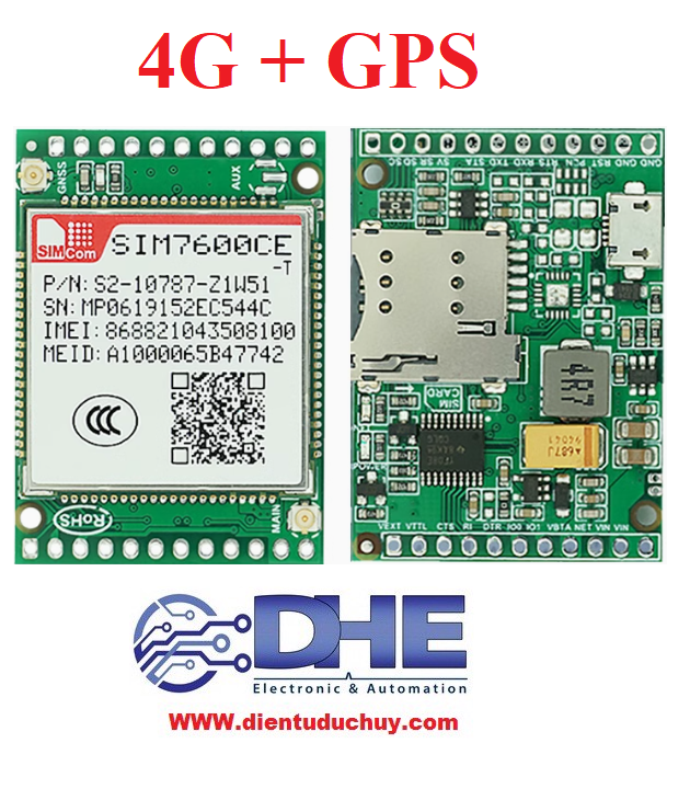MODULE SIM7600CE-T DỮ LIỆU DI ĐỘNG 4G, ĐỊNH VỊ GPS – LINH KIỆN ĐIỆN TỬ ...